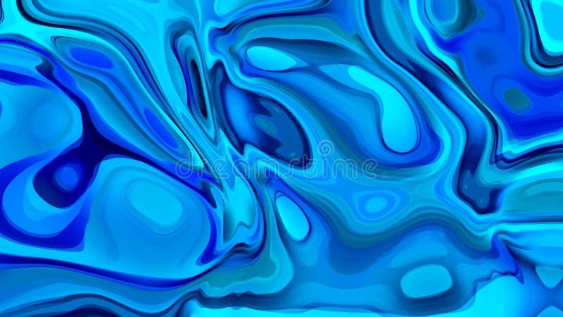 Abstract Animated Colorful Paint Ink Liquid. Stock Illustration ...