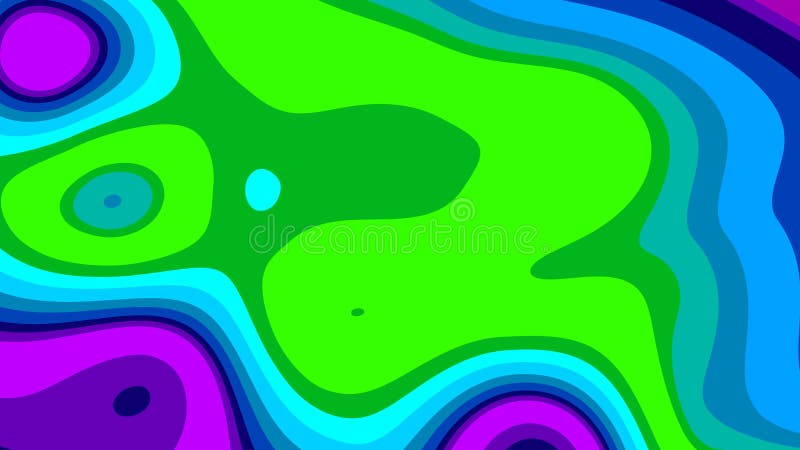 Abstract Animated Colorful Paint Ink Liquid. Stock Illustration ...