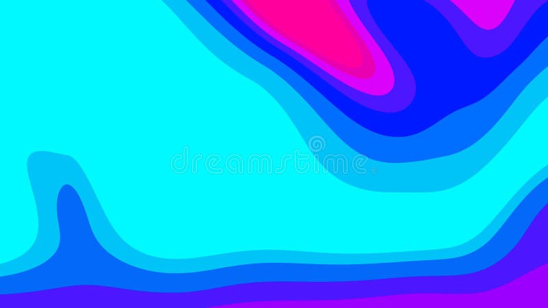 Abstract Animated Colorful Paint Ink Liquid. Stock Illustration ...