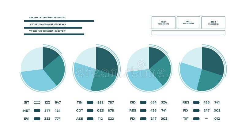 Abstract Animated Data Report Page Stock Video - Video of abstract ...