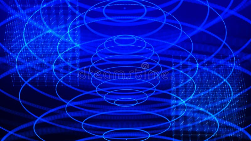 Abstract Animated Digital Background. Big Data Visualization Stock ...