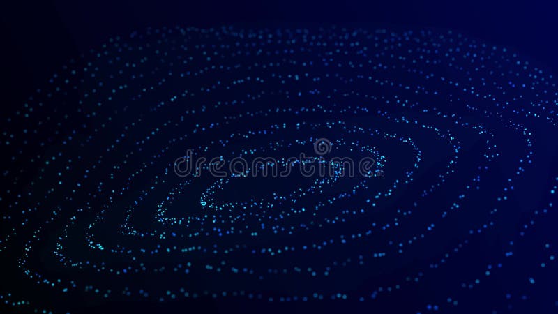 Abstract Animated Futuristic Background Big Data Visualization Network Connection Data