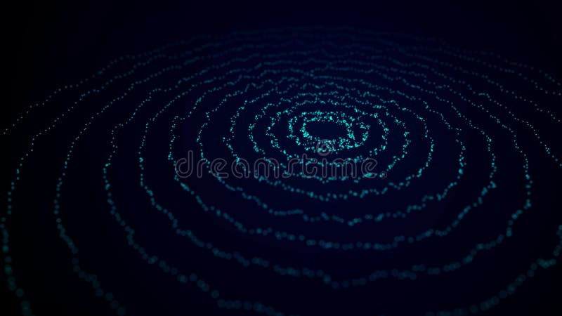 Abstract Animated Futuristic Background Big Data Visualization Network Connection Data