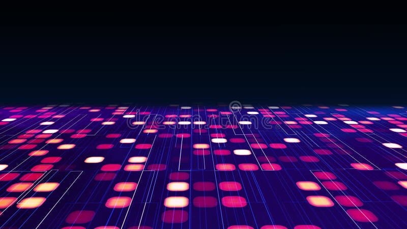Abstract Animated Futuristic Background. Animated Digital Background ...