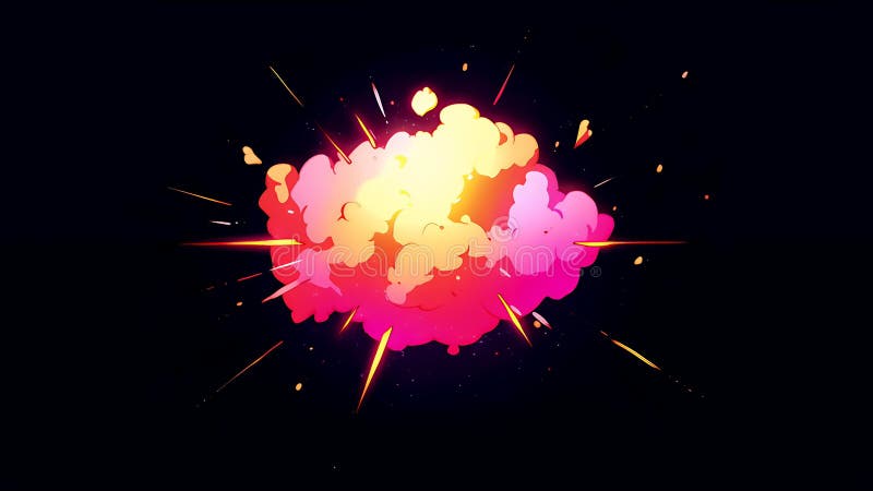 Abstract Animated Illustration of a Colorful Smokey Cloud Pattern ...