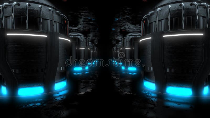 Abstract Animated Illustration of "Dark Rays" VJ Loop Passage ...