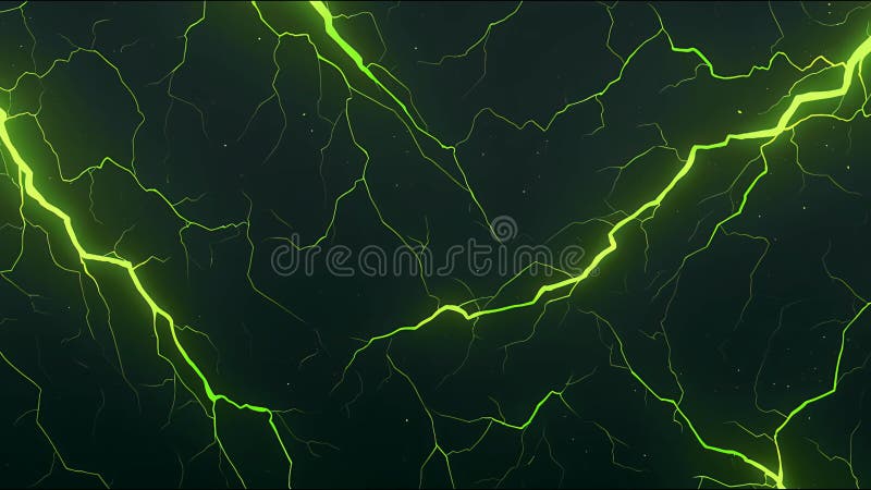 Abstract Animated Illustration of a Lightning Strikes Pattern Moving ...
