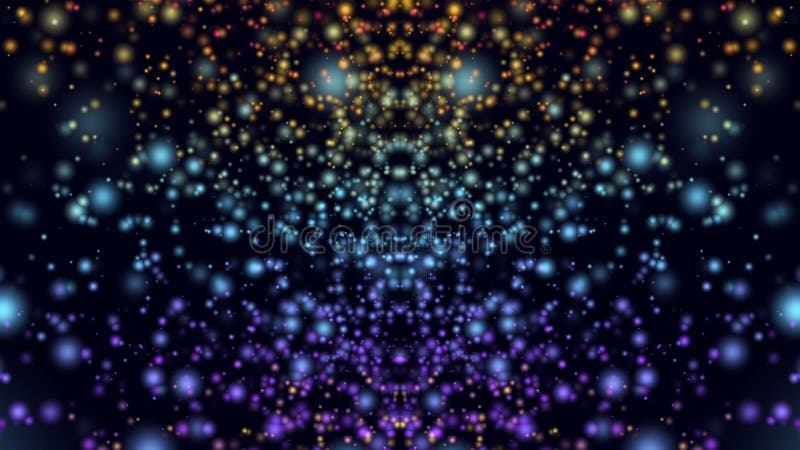 Abstract Animated with Many Particles Stock Video - Video of fractal ...