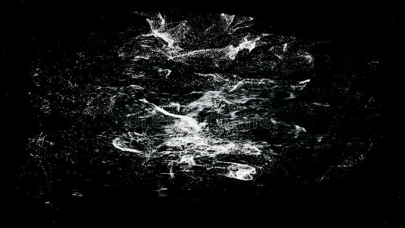 Abstract Animated Motion Graphic with White Swirling Particles Moving ...