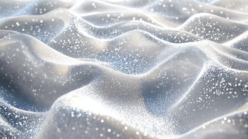 Abstract Animated Silver Liquid Background with Sparkling Glitter is ...