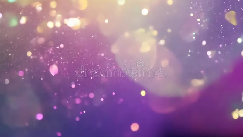 Abstract Animated Soft Background of Colorful Bubbles with Glowing ...