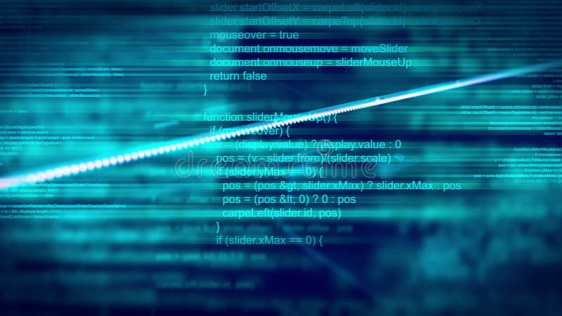 Programming Code On Black Screen Loop Animation Background Stock Footage Video Of Coding