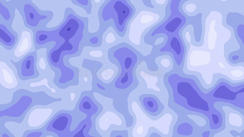 Abstract Animated Topographic Contour Map. Moving Waves on a Gradient ...