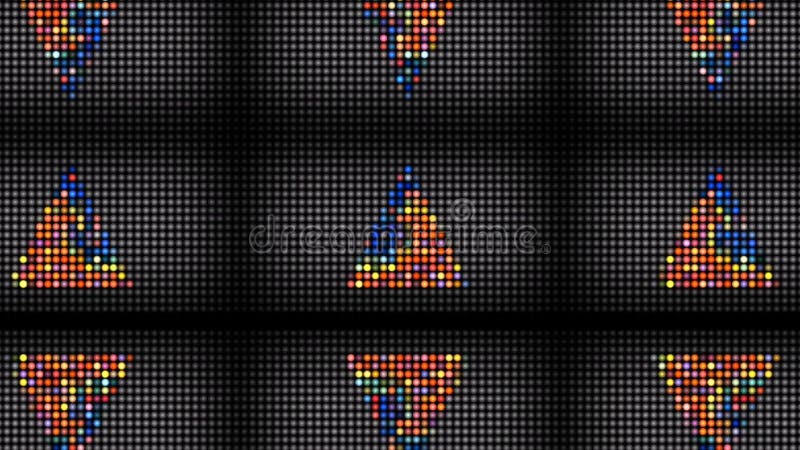 Abstract Animated Triangular Luminous Background Flashes Colorful Stock ...