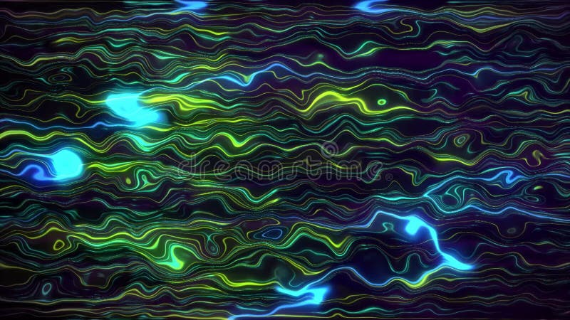 Abstract Neon Animation Background Shiny Particles Light Rays Waves ...