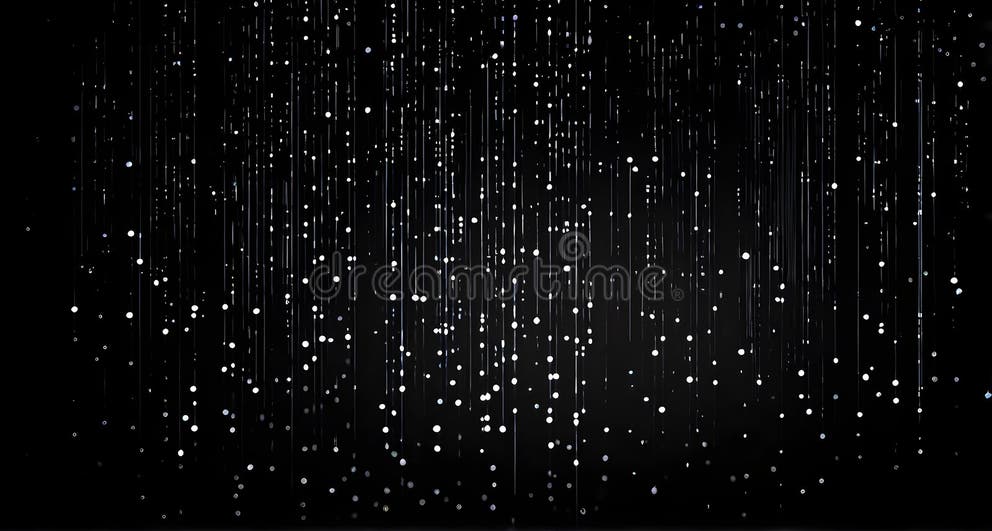 Abstract Animation of Binary Code Cascading Down Like Digital Rain Stock Illustration ...
