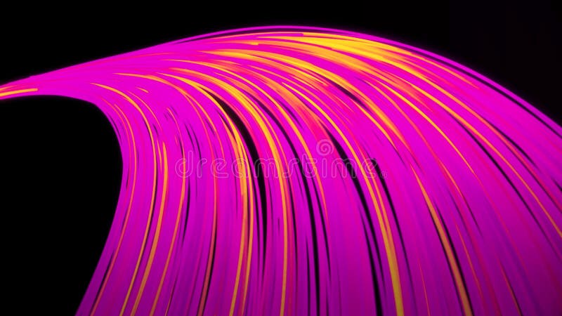 Neon Stream Screen Abstract Animation Background Blue Stock Footage ...