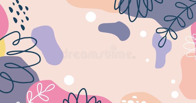 Abstract Animation of Color Painting and Leaf Drawing Stock Video ...