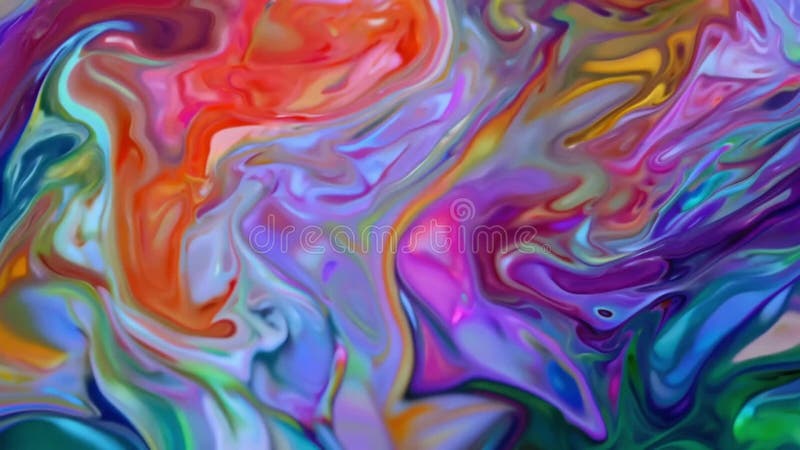 Abstract Animation of Colorful Fluid Texture Background Stock Footage ...