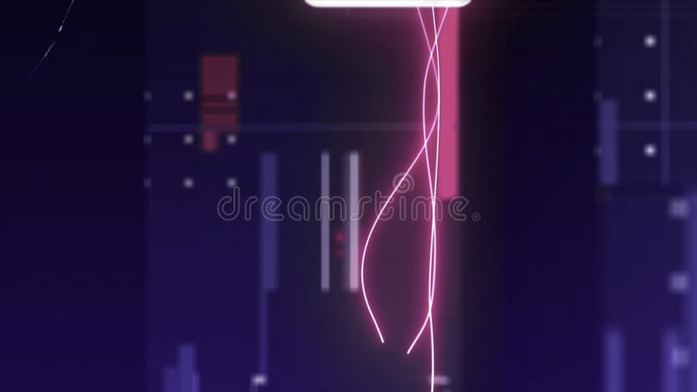 Abstract Animation of the Computers Hacking Process. Internet and Data Security. Stock ...