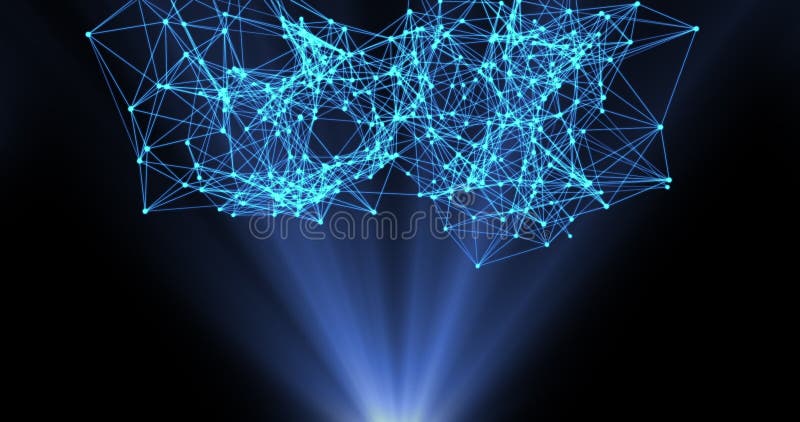 Evolution of Plexuses of Points and Lines. Stock Footage - Video of ...