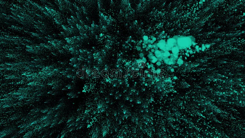 Abstract Animation of Flying Dots on a Black Background Stock Video ...