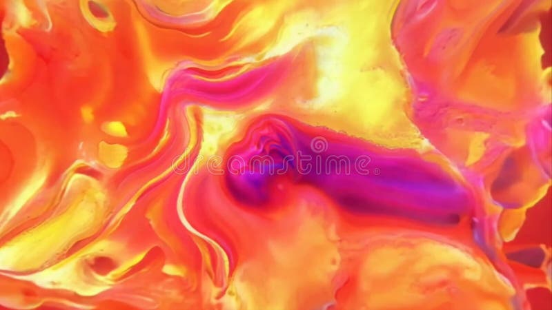 Plasma-like Abstract Animation with Vibrant Central Shape in Vivid ...