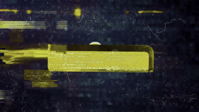 Abstract Animation of Golden Usb Flash Drive with Virus Inserting in ...