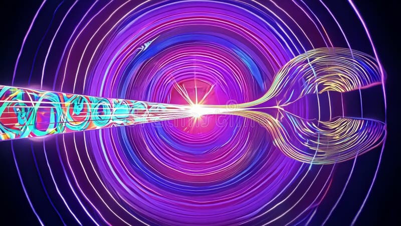 An Abstract Animation of a Guitar String Being Plucked with the ...