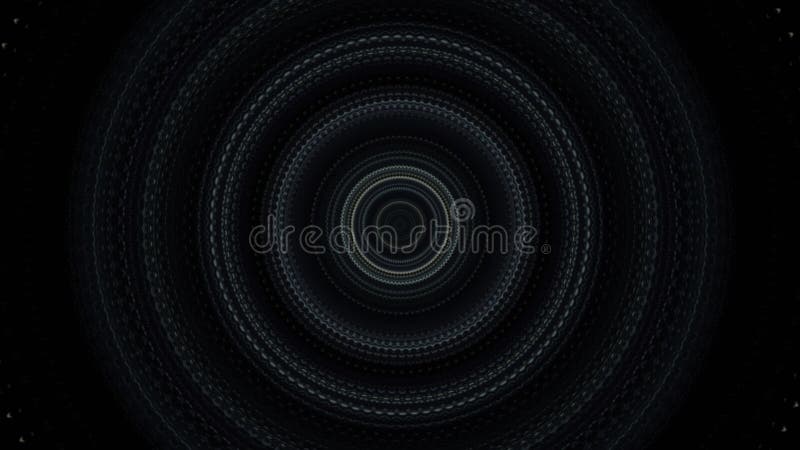 Abstract Animation of Hypnotic Circles Moving and Blinking on the Dark ...