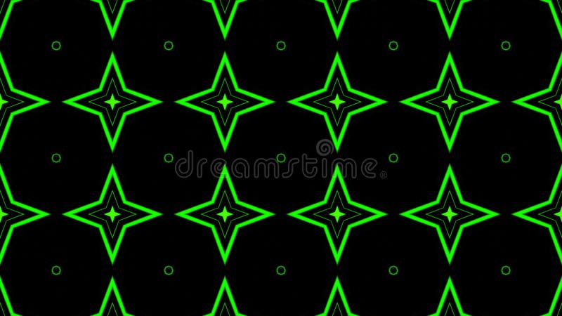 Abstract Animation of Hypnotic Multi Colored Neon Elements Rotating in ...