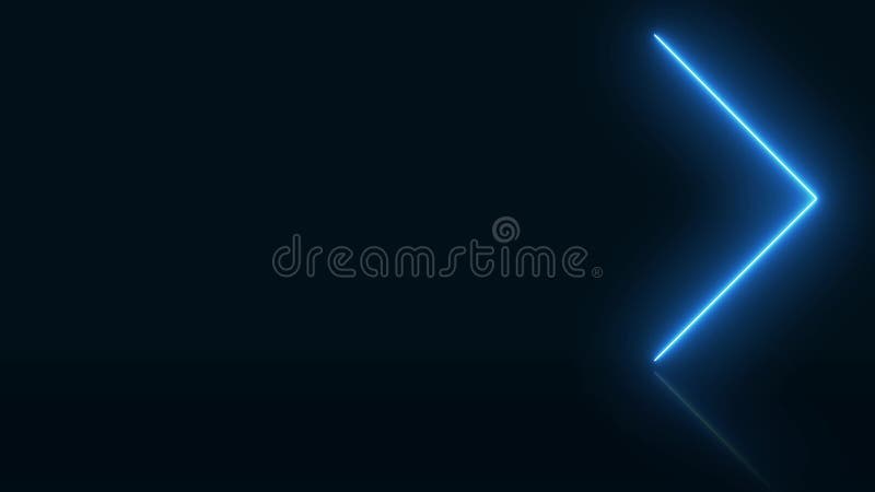 Abstract Animation in 4K of Graphic Elements - Movement of Bright Blue ...