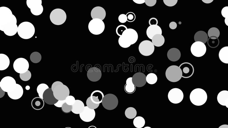 Abstract Animation of Large and Small Circles Appearing and ...
