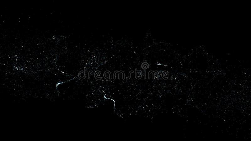 Experience Mesmerizing Abstract Light Particle Animation Against a Dark ...