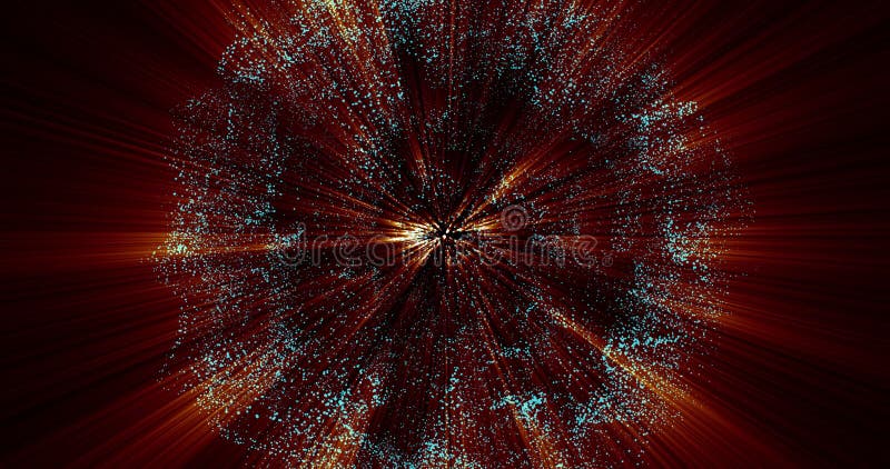 Abstract Animation Motion Design with an Unusual Beautiful Bright ...