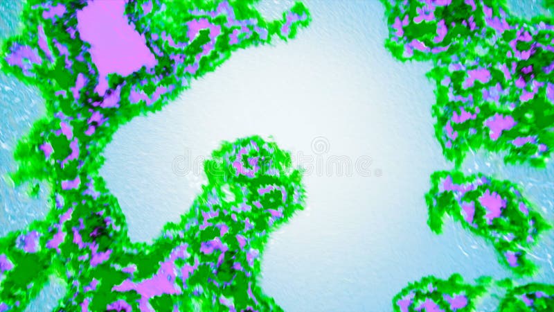 Abstract Animation of Moving Spots with Virus Dots. Motion Stock Video ...