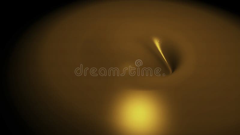 Abstract Animation of Moving Yellow Glossy and Liquid Texture. Colorful ...