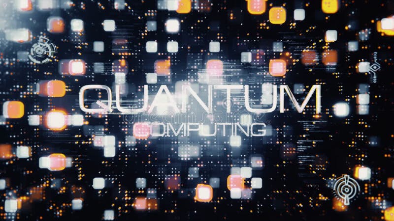 Quantum computing concept. stock footage. Video of abstract - 113617078