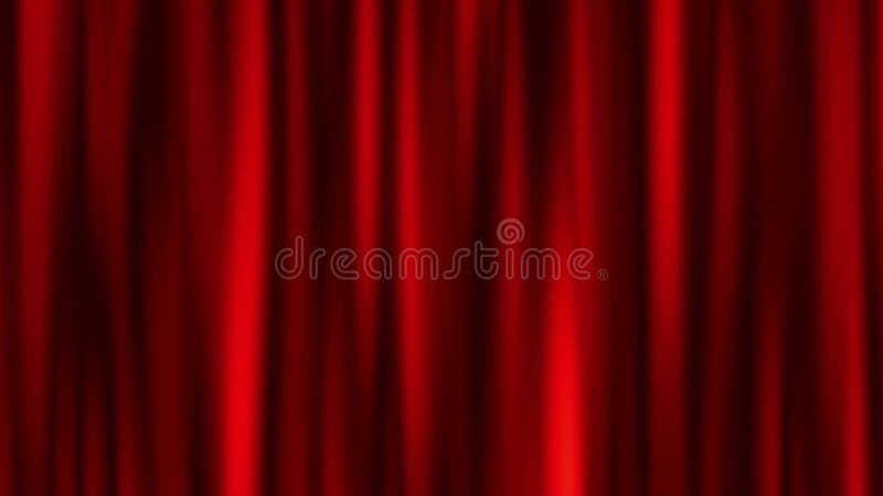 Animation of the Red Curtains Opening on the Stage Stock Video - Video ...