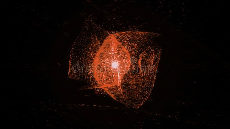 Abstract Animation of Rotating Figure Consisting of Small Moving ...