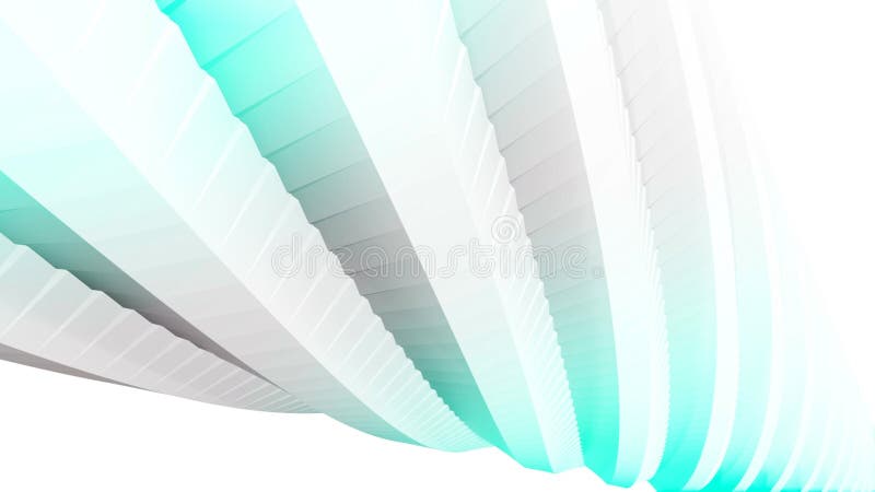 Abstract Animation Of Rotating Geometric Shapes In Spiral In 3d