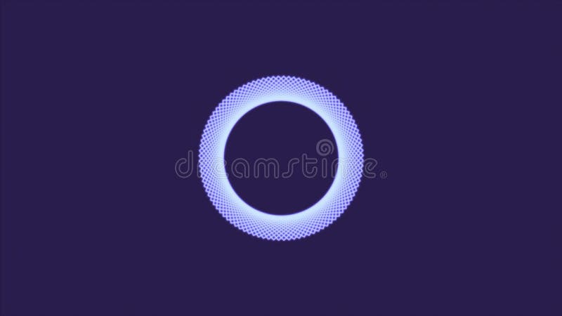 Abstract Animation with Rotating on a Violet Background Computer ...
