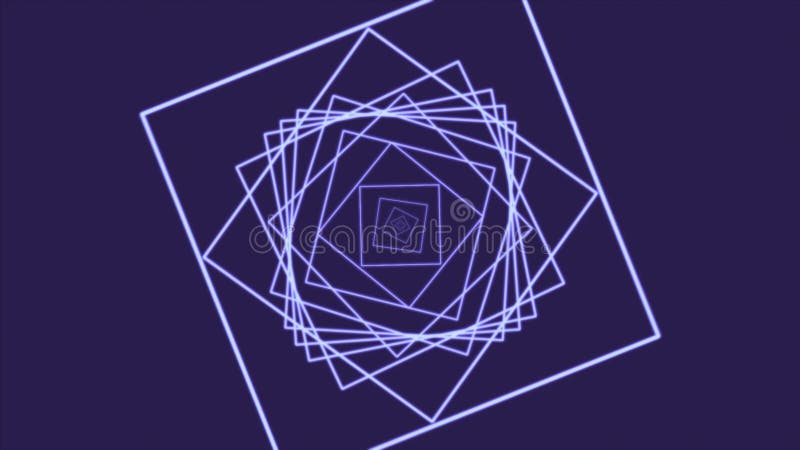 Abstract Animation With Rotating On A Violet Background Computer