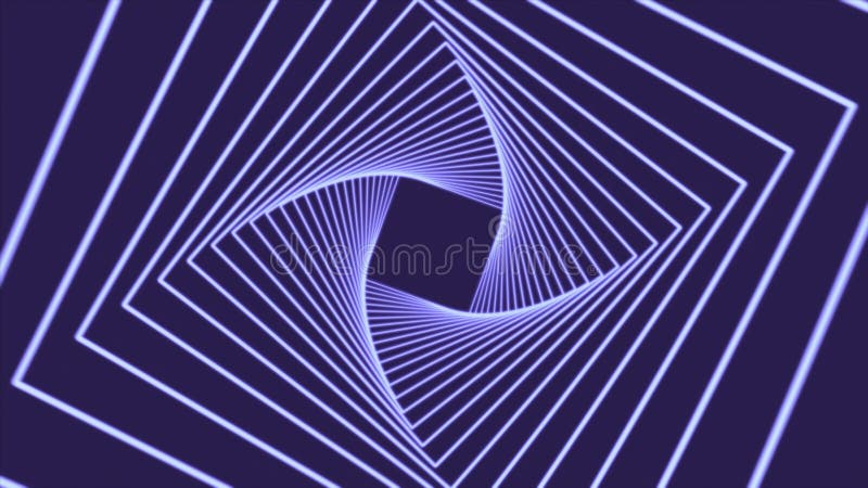 Abstract Animation With Rotating On A Violet Background Computer