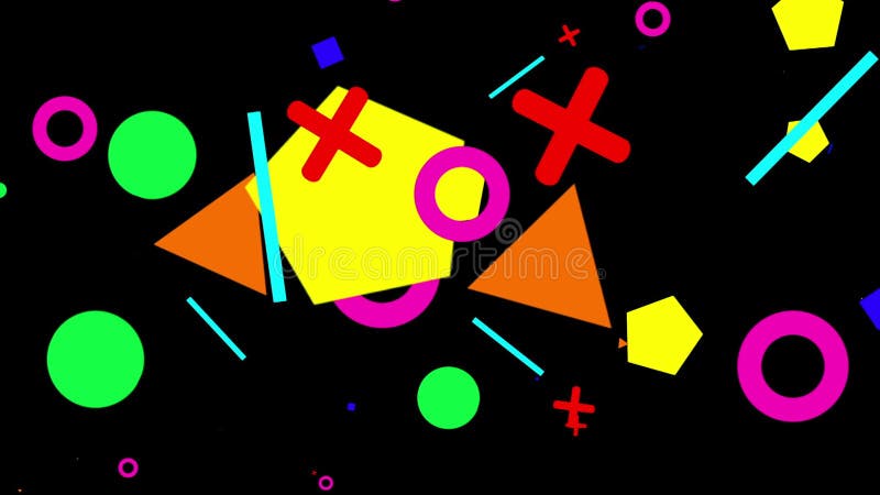 Abstract Animation. Simple Forms. Loopable Sequence. Geometric Stock ...