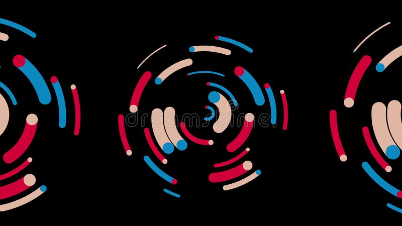 Abstract Animation. Simple Shapes. Cyclic Sequence Stock Video - Video ...