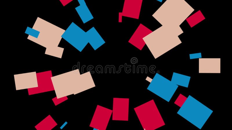 Abstract Animation. Simple Shapes. Cyclic Sequence Stock Footage ...