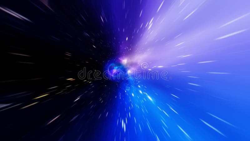 Abstract Animation of a Speed Motion in Glowing Stars and Galaxy Stock ...