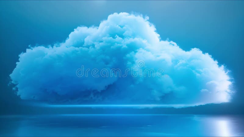 Abstract Animation of the Storage Capacity Cloud Opens and Spreads on ...