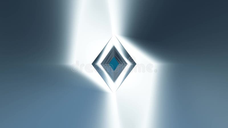 Abstract Animation Suitable for Placing Your Own Text. a Blue Rhomb ...